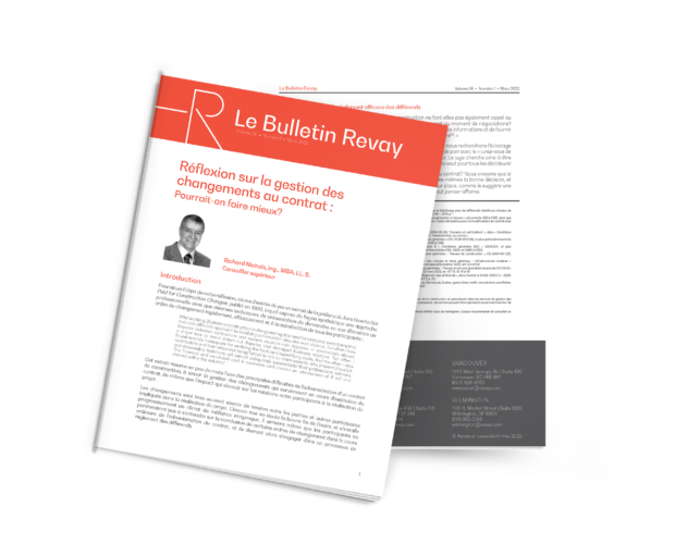 Le Bulletin Revay | Revay | Conseillers en réclamations de construction