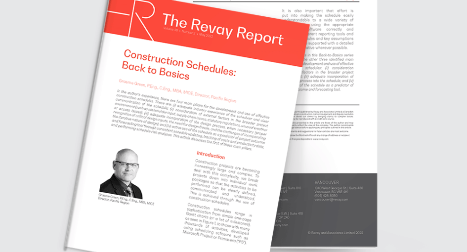 Early Completion Schedules - Revay