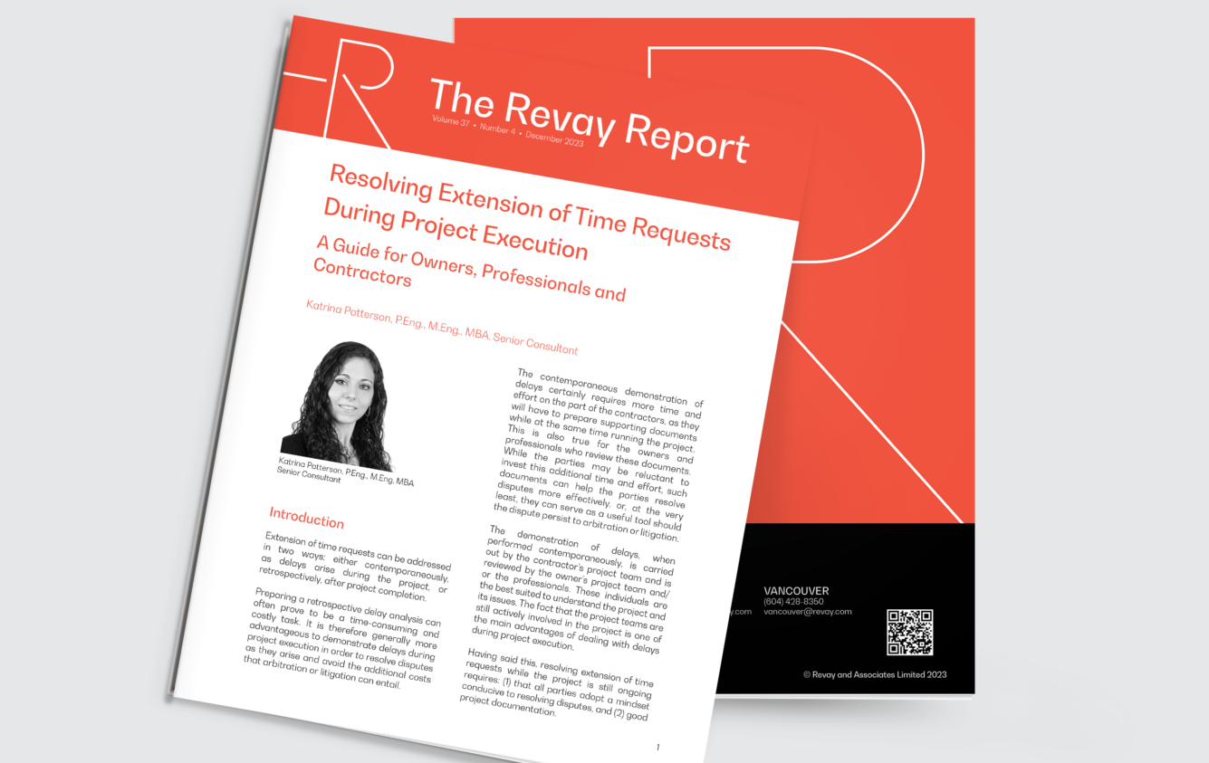 Resolving Extension of Time Requests During Project Execution - Revay