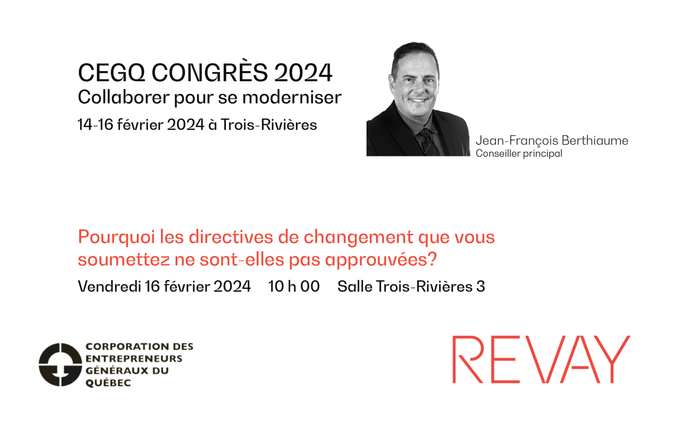 CEGQ 27th Congress - Revay